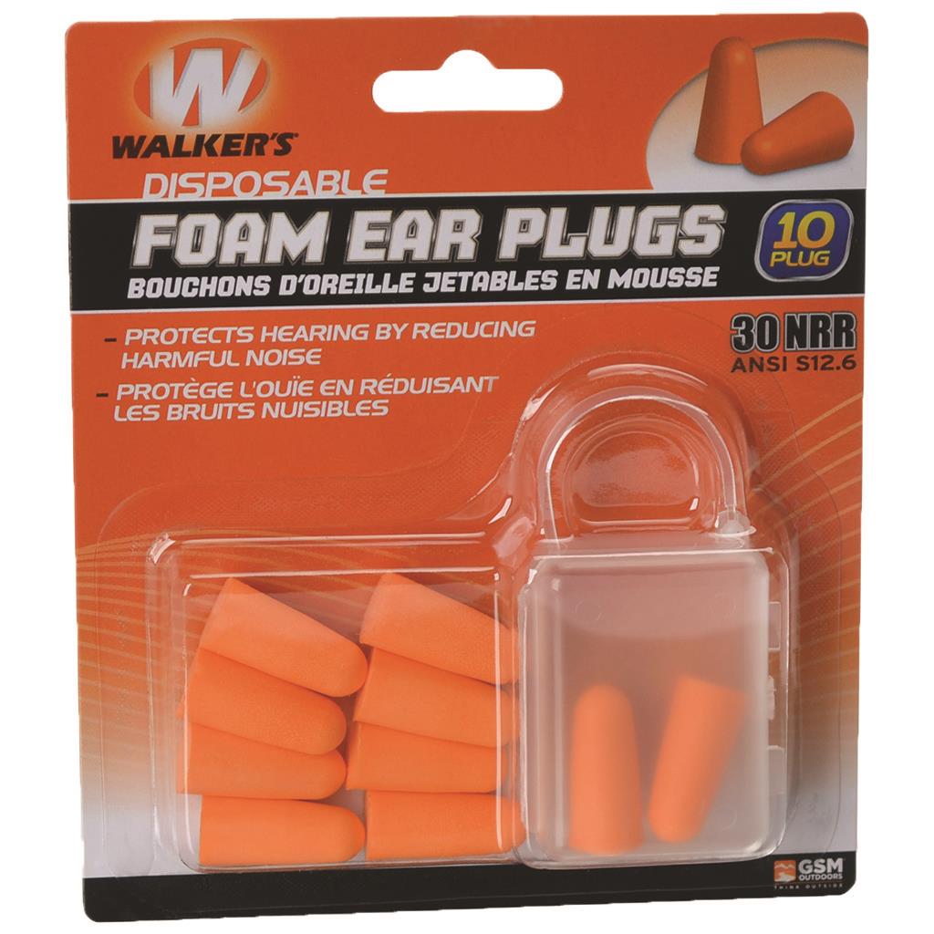 Walkers Foam Ear Plugs 10 pk. | Midwest Archery