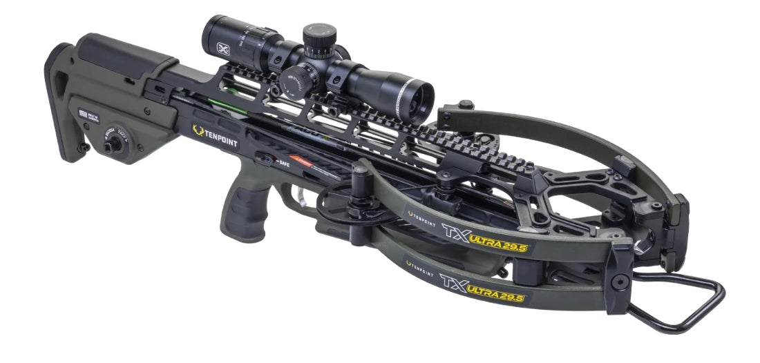 TenPoint TX Ultra 29.5 Crossbow Package Evo-X Scope, Moss Green ...