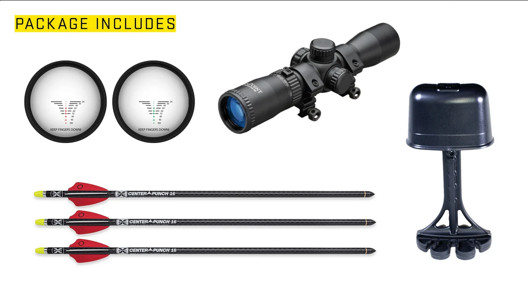 TenPoint Siege 425 Crosssbow Package, ACUslide, Rangemaster 100 Scope ...