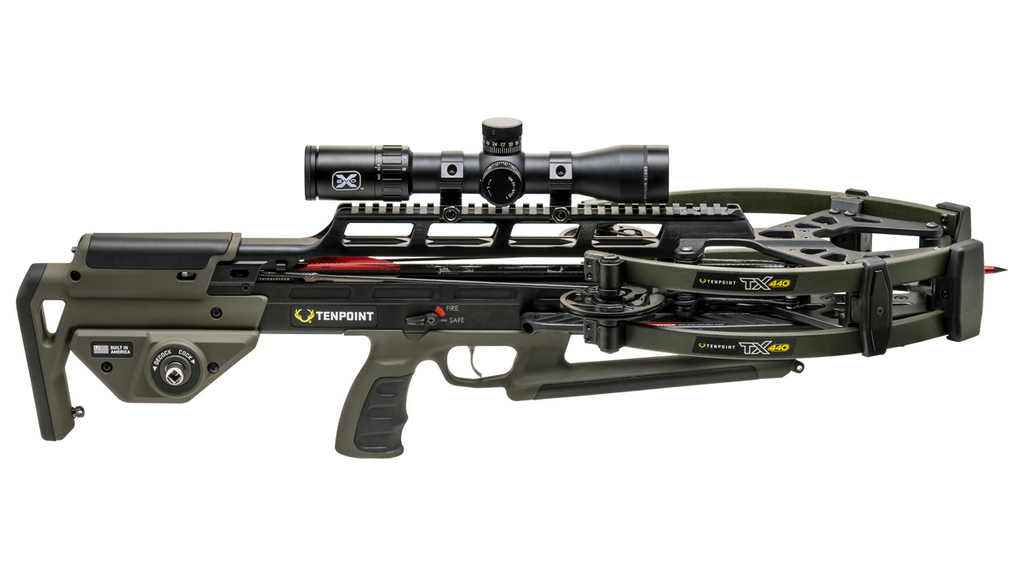 TenPoint TX 440 Crossbow Package, EVO-X Scope, Moss Green | Midwest Archery