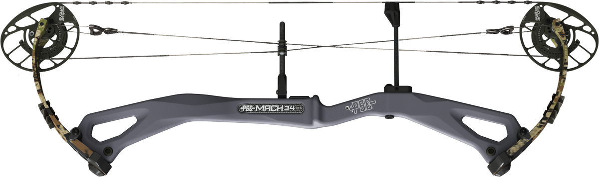 PSE Mach34 EC2 Cam RH Charcoal/Subalpine 70# | Midwest Archery