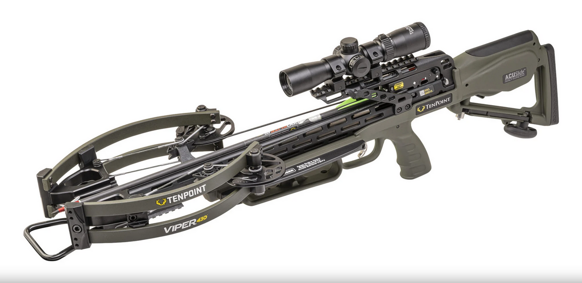 TenPoint Viper 430 Crossbow Package, Moss Green, Rangemaster 100 Scope ...