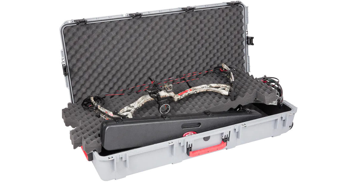 SKB PRO SERIES DOUBLE BOW CASE GRAY | Midwest Archery