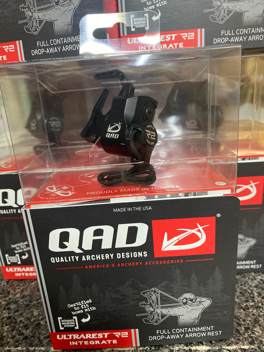QAD Ultrarest Integrate R2 Arrow Rest Black RH | Midwest Archery